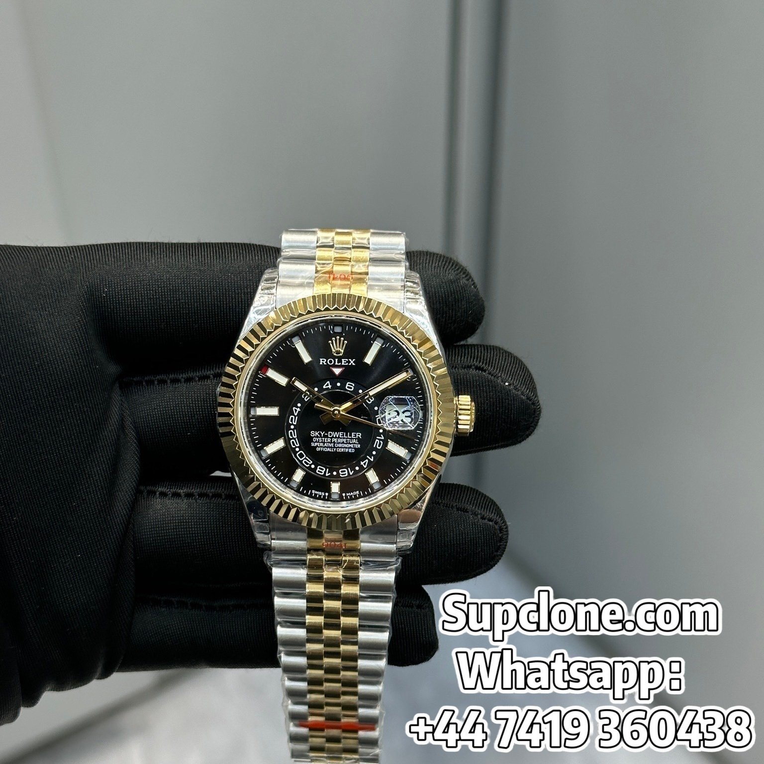 Rolex Sky-Dweller Super Clone 1:1 – Black Dial Jubilee Bracelet